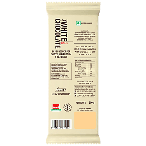Buy Amul White Chocolate Slab - Wch-28 Online at Best Price of Rs 210 ...