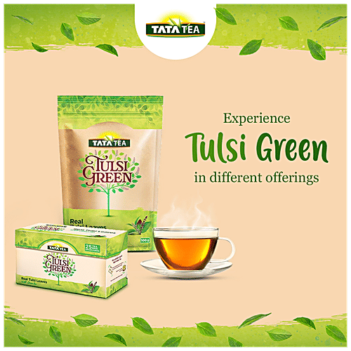 Buy Tata Tea Real Tulsi Leaves With Green Tea Online at Best Price of ...