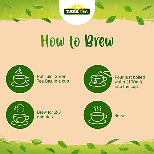 Buy Tata Tea Real Tulsi Leaves With Green Tea Online at Best Price of ...