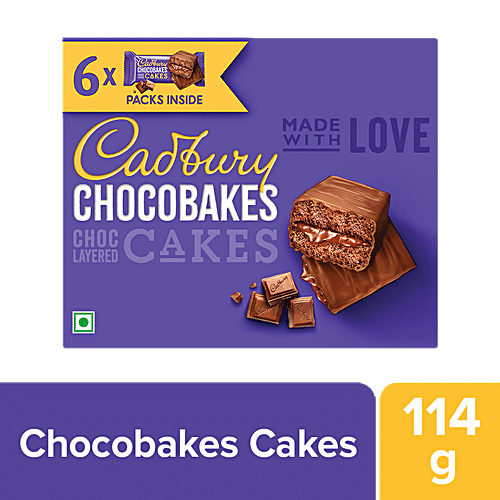 Buy Cadbury Chocobakes Chocobakes Choc Layered Cakes - Family Pack ...