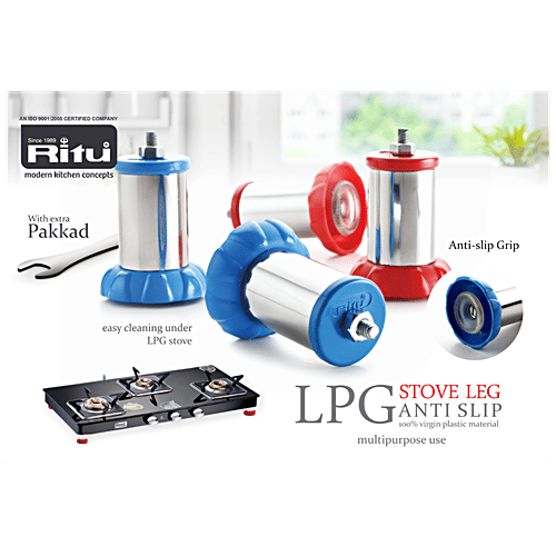 Buy Ritu Ritu plastic-gas-stove-legs-anti-slip-assorted-colour 4 pcs ...
