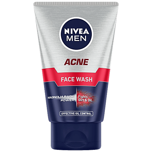 Buy Nivea Men Acne Face Wash For Oily & Acne Prone Skin - With Magnolia ...