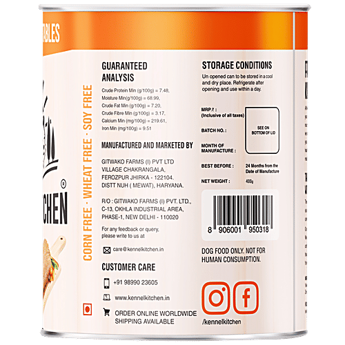 Buy Kennel kitchen Chicken & Vegetables Dog Food - Adult, All Breeds ...