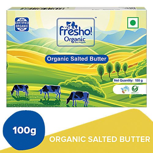 Buy fresho! Organic Salted Butter - No Added Preservatives & Chemicals ...