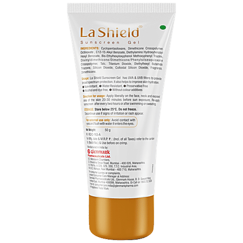 Buy La Shield SPF 40+ & PA+++ Anti Acne Sunscreen Gel Online at Best ...