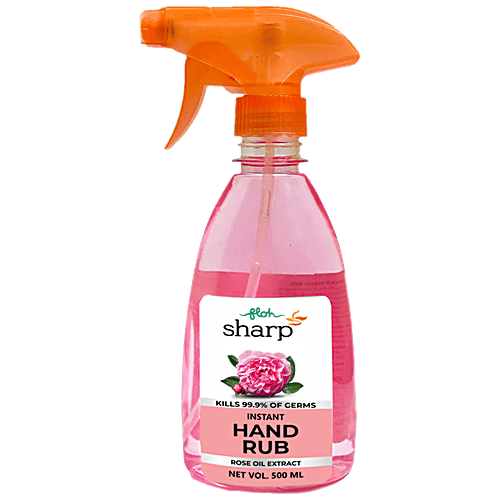 Buy Floh Sharp Instant Hand Rub - Rose Oil Extract, Alcohol Based ...