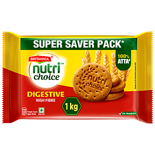 Buy Britannia NutriChoice Digestive High Fibre Biscuits Online at Best ...