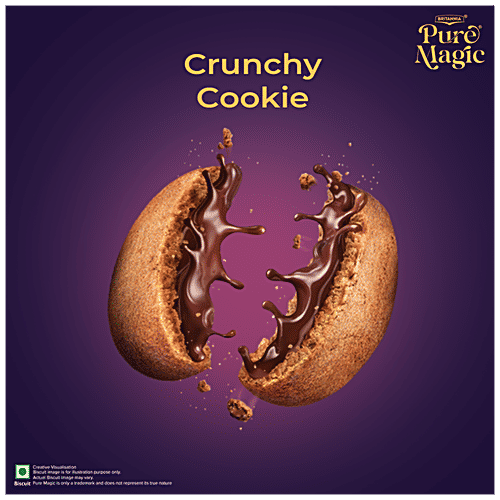 Buy Britannia Pure Magic Chocolush Choco Filled Biscuits 300 g Box ...