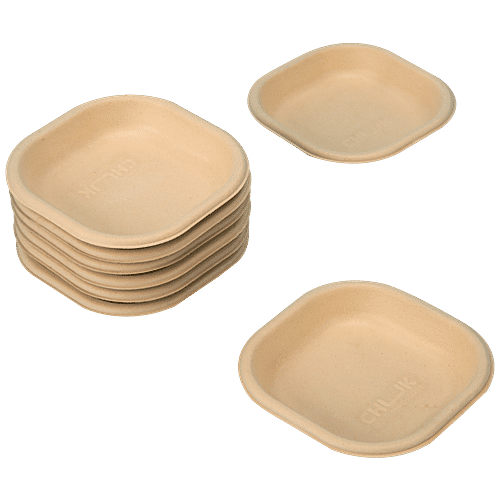 Buy Chuk Disposable Snack Plate - 5 Inch Online at Best Price of Rs 115 ...