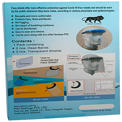 Buy PMI Covi Guard Pro Face Shield Online at Best Price of Rs 199 ...