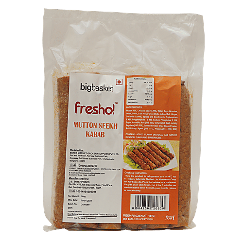 Buy Fresho Mutton Seekh Kabab Regular Online at Best Price of Rs 401.25 ...