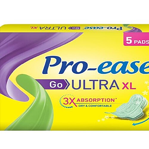Buy Pro-Ease Go Ultra Sanitary Pads - XL Online at Best Price of Rs 35 ...
