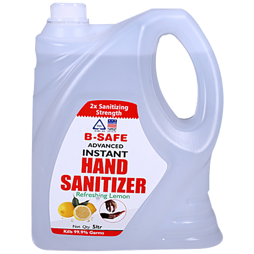 Buy B-SAFE Advance Instant Hand Sanitizer Lemon 5L + Surface ...