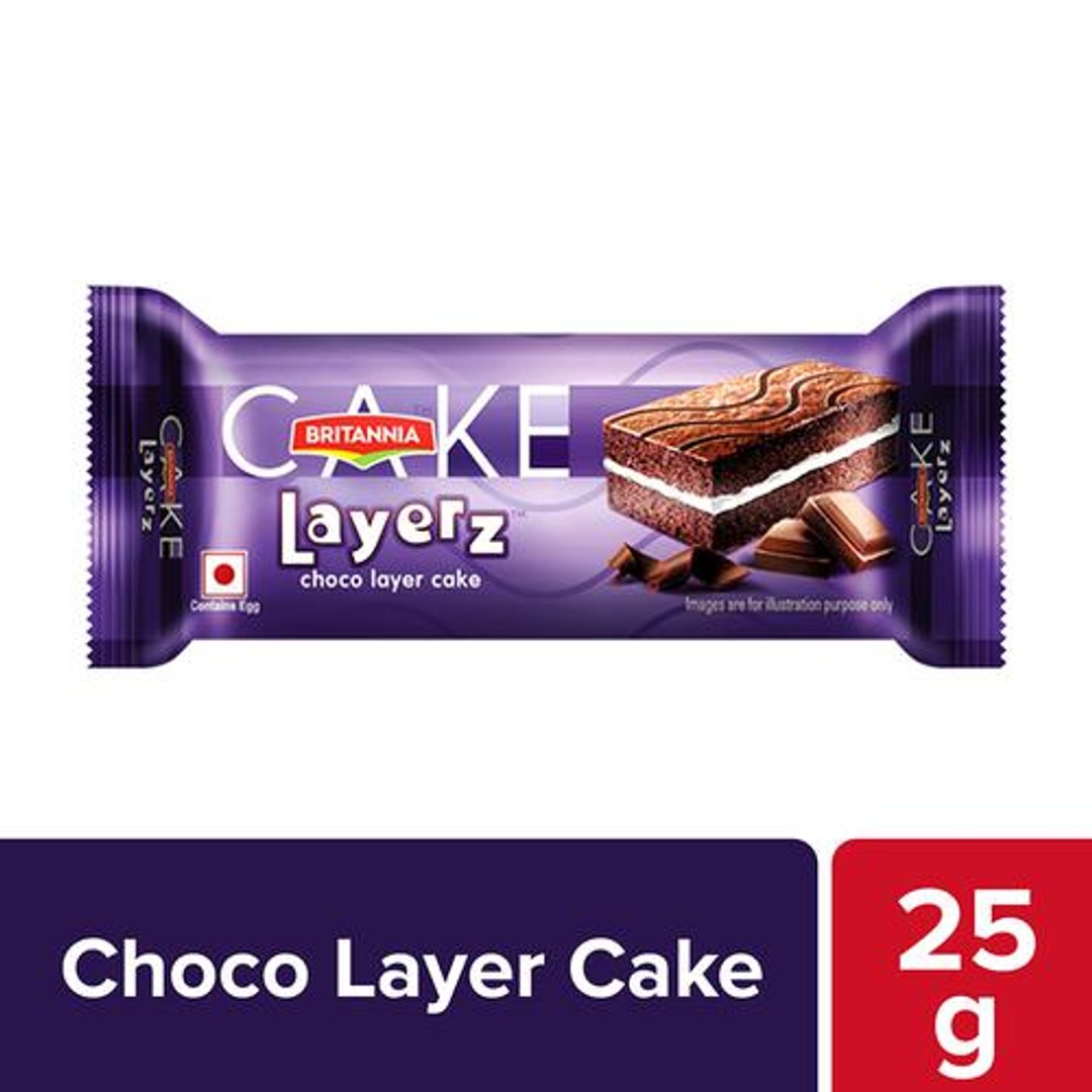 Buy Britannia Layerz Choco Layer Cake - Comination Of Vanilla & Fluffy ...