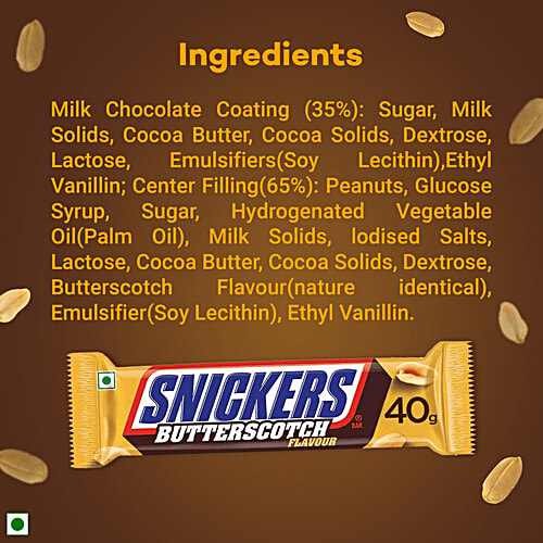Buy Snickers Butterscotch Chocolate Bar Online at Best Price of Rs 54 ...