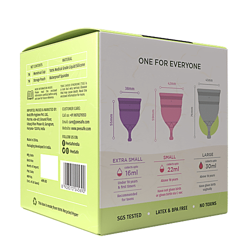 Buy Pee Safe Reusable Menstrual Cups - Large Online at Best Price of Rs ...