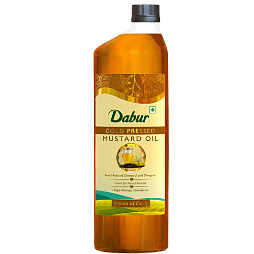 Buy Dabur Cold Pressed Mustard Cooking Oil Online at Best Price of Rs ...