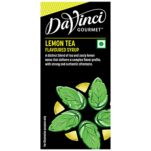 Buy DaVinci Gourmet Lemon Tea Flavoured Syrup - Complex Flavour, Strong ...