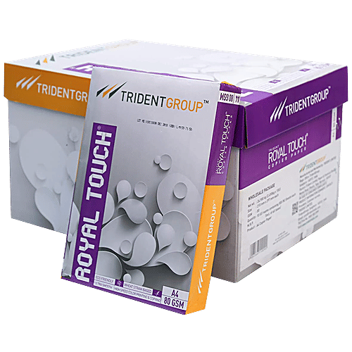 Buy Royal Touch Trident 80 Gsm A4 Size Copier Paper 500 Sheets 1 Ream ...