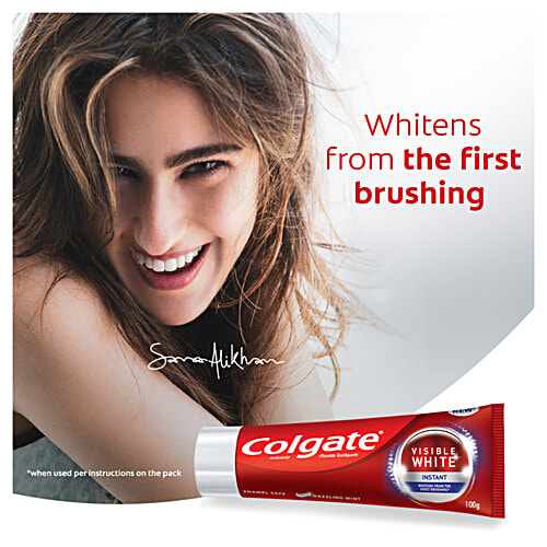 Buy Colgate Visible White Instant Fluoride, Anticavity Toothpaste ...