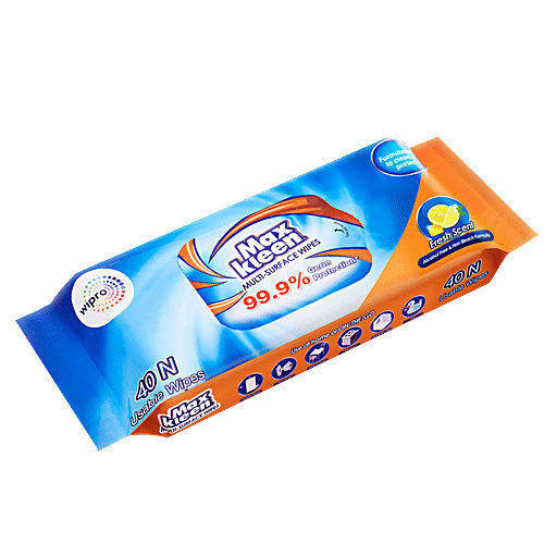 Maxkleen Multi-Surface Wipes, 40 pulls - bigbasket