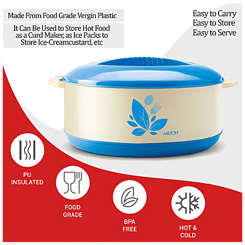 Buy Milton New Orchid 1500 Casserole For Roti/Chapati - Blue Online at ...