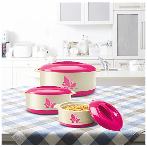 Buy Milton New Orchid Jr. Casserole For Roti/Chapati Gift Set - Pink ...