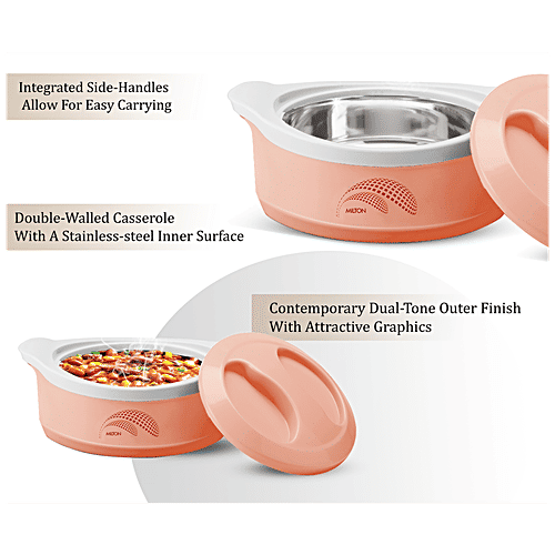 Buy Milton New Marvel 1000 Inner Steel Casserole For Roti/Chapati ...