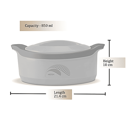 Buy Milton New Marvel 1000 Inner Steel Casserole For Roti/Chapati ...