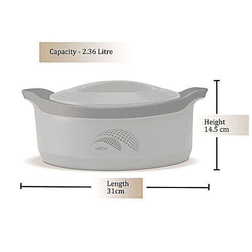 Buy Milton New Marvel 2500 Inner Steel Casserole For Roti/Chapati ...