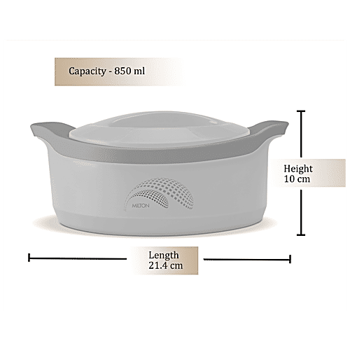 Buy Milton New Marvel 1000 Inner Steel Casserole For Roti/Chapati ...