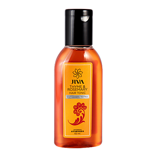 Buy Jiva Ayurveda Thyme & Rosemary Hair Tonic - Scalp-Cleansing Treatment, Provides Nourishment ...