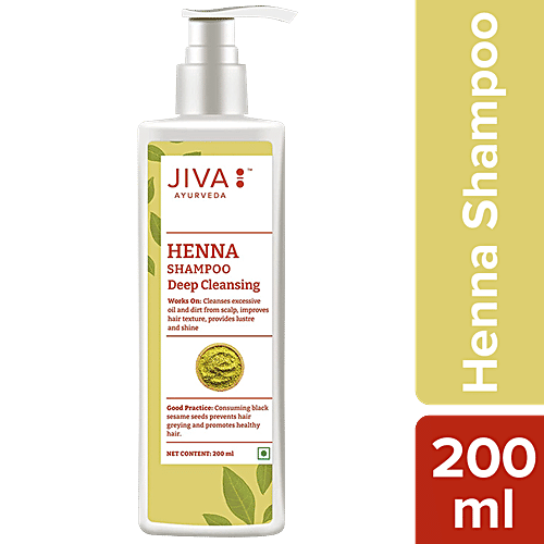 Buy Jiva Ayurveda Henna Shampoo - Deep-Cleansing Formula Online at Best Price of Rs 150 - bigbasket