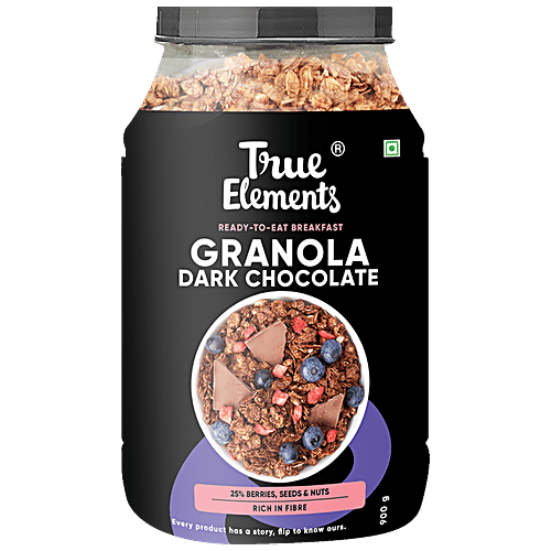 Buy True Elements Baked Granola - Almonds & Dark Chocolate, Rich In ...