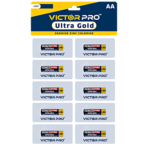 Buy VictorPro Ultra-Gold Zinc Chloride Battery - AA, 1.5 V, Long ...