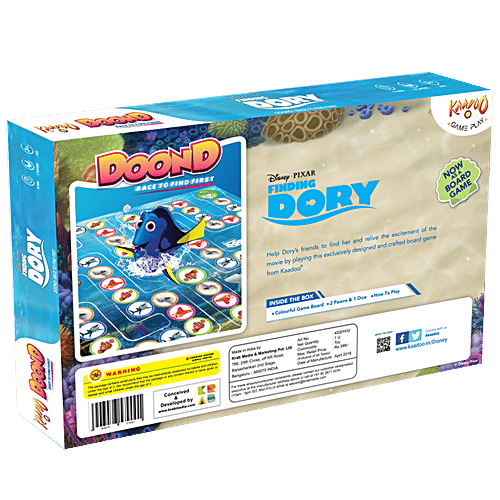 Buy Kaadoo Disney Doond Finding Dory Board Game For Kids - Multi-Colour ...