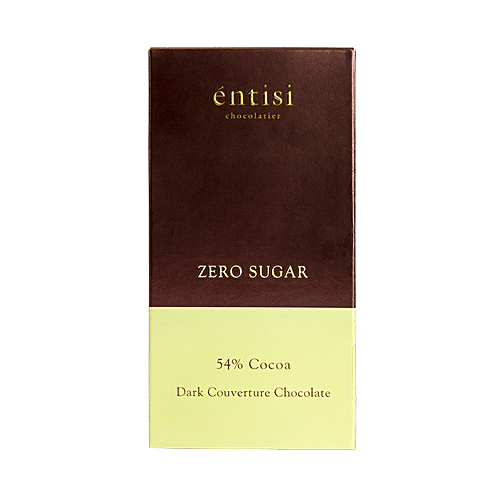 Buy Entisi Sugar Free Dark Chocolate Bar - 54% Cocoa Online at Best ...