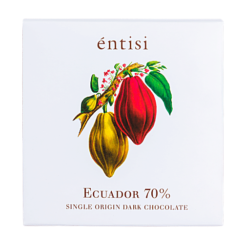 Buy Entisi 70% Dark Chocolate Bar - Single Origin Ecuador Online at ...