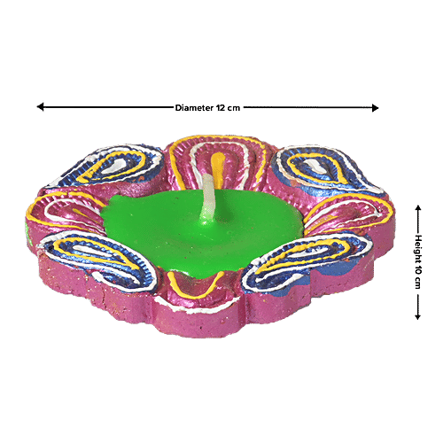 Buy DP Wax Diya - Assorted Colour, ED124H Online at Best Price of Rs 69 ...