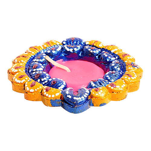 Buy DP Wax Diya - Assorted Colour, ED124H Online at Best Price of Rs 69 ...