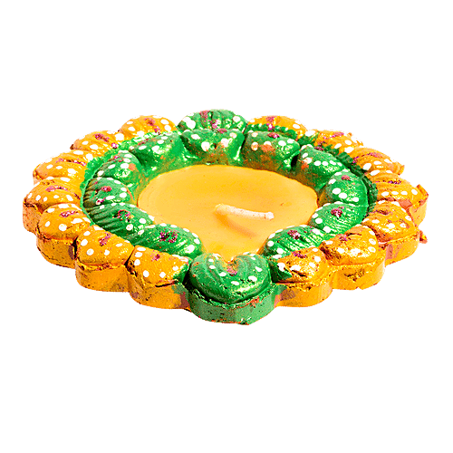 Buy DP Wax Diya - Assorted Colour, ED124H Online at Best Price of Rs 69 ...