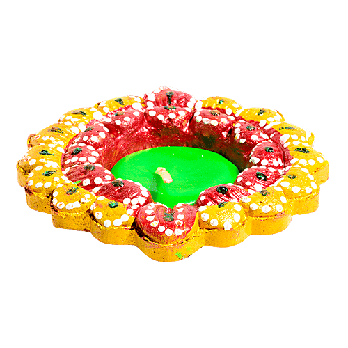 Buy DP Wax Diya - Assorted Colour, ED124H Online at Best Price of Rs 69 ...