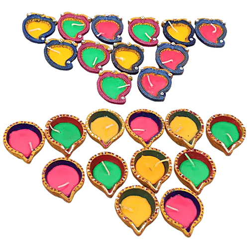 Buy DP Wax Diya - Assorted Colour, ED127B Online at Best Price of Rs ...