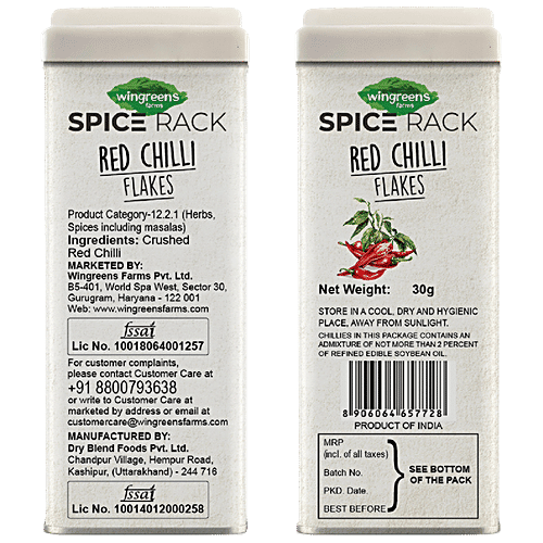 Buy Wingreens Farms Spice Rack Chilli Flakes - Sprinkler/Seasoning For ...