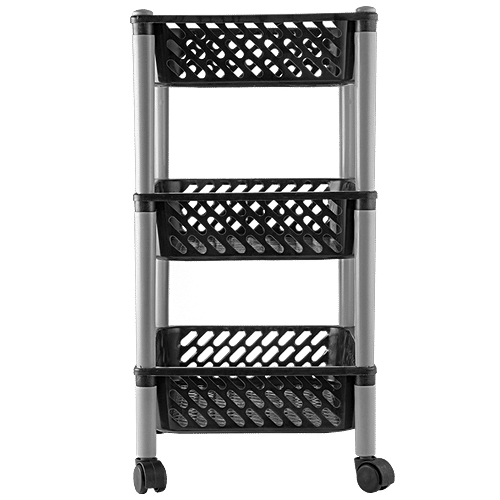 Buy Polyset Sumo Plastic Trolley - 3 Assorted Color Online at Best ...