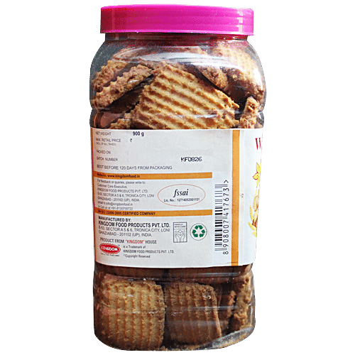 Buy King's Bite Whole Wheat (Atta) Biscuits - Eggless Premium Cookies ...