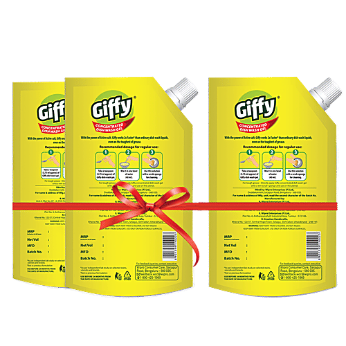 Buy Giffy Giffy Concentrated Dishwash Gel - Lemon & Active Salt Online ...
