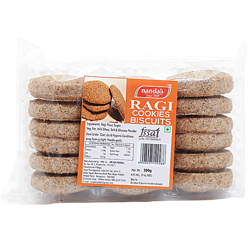 Buy Nanda'S Ragi Cookies - Online at Best Price of Rs 60 - bigbasket
