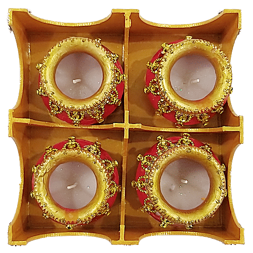 Buy DP Wax Diya - Designer Matki, Assorted Colour, ED149 Online at Best ...