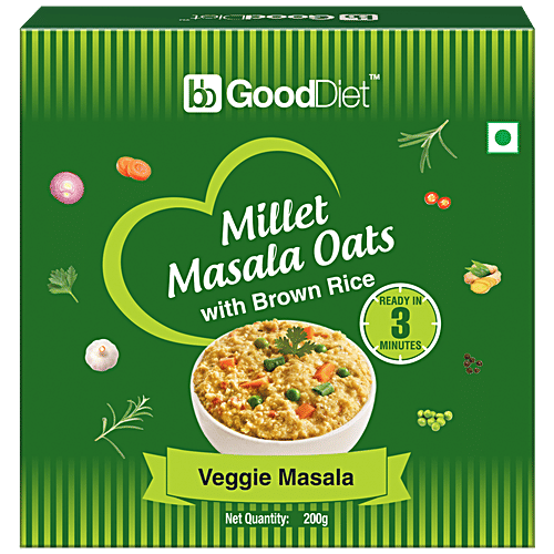 Buy GoodDiet Millets Masala Oats - Veggie Masala Online at Best Price ...